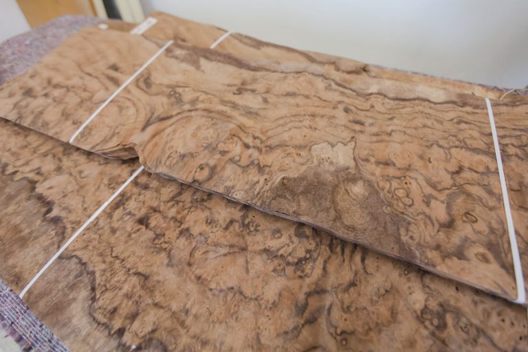 Burr Walnut Veneer stock for classic car dashboard restoration ...
